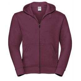 Russel Athletic Russell Herren Authentic Full Zip Hooded Sweatshirt / Hoodie (Burgund)