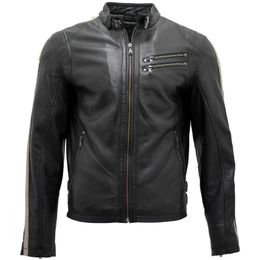 Bikerjacke aus Racer-Nappaleder
