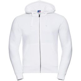 Russel Athletic Russell Herren Authentic Full Zip Hooded Sweatshirt / Hoodie (Wei&szlig;)