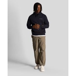Lyle & Scott Lyle & Scott Herren-Hoodie mit Loopback-Stickerei in Marineblau