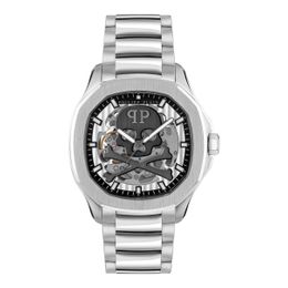 Philipp Plein $keleton $pectre Silber Herren Armbanduhr PWRAA0223