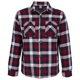 SOLS Unisex Adult Noah Flannel Padded Overshirt (Medium Burgundy)