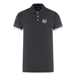 Aquascutum London Aldis Schwarzes Poloshirt