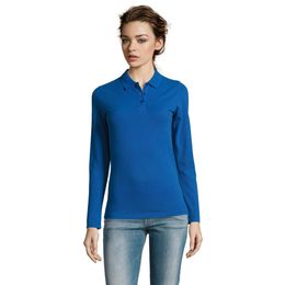 SOLS Womens/Ladies Perfect Long Sleeve Pique Polo Shirt (K&ouml;nigsblau)