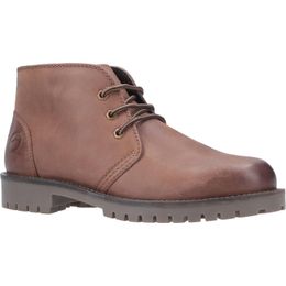 COTSWOLD Mens Stroud Lace Up Lederstiefel (Tan)