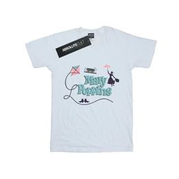 Disney - "Mary Poppins Logo" T-Shirt f&uuml;r Herren (Wei&szlig;)