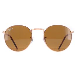 Ray-Ban Rund Unisex Rose Gold Braun RB3637 Neu Rund