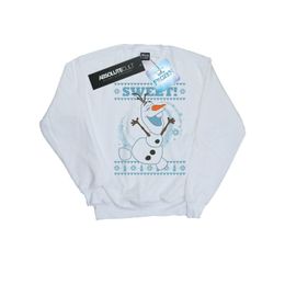 Disney - "Frozen Olaf Sweet Christmas" Sweatshirt f&uuml;r Damen (Wei&szlig;)