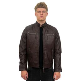 Herren Moto Leder Bikerjacke-Taiwan