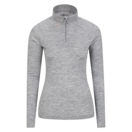 Mountain Warehouse Damen/Damen Merinowolle Zip Neck Thermal Top (Grau)