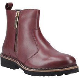 Hush Puppies Grace Zip Wildleder Damen Burgundy Stiefel