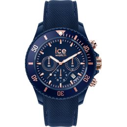 Ice Watch Ice Chrono - Dark Blue Rose-gold Blau Herren Armbanduhr 020621 -