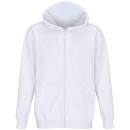 SOLS - "Carter" Hoodie mit durchgehendem Rei&szlig;verschluss f&uuml;r Herren/Damen Unisex (Wei&szlig;)