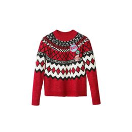 Desigual Damen Rote Strickware