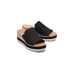 Toms Shoes TOMS Diana Mule Polyester Damen Schwarz Wedges