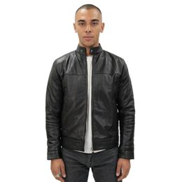 Herren Retro-Leder-Bikerjacke-Amsterdam