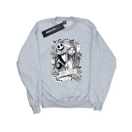 Disney - "Nightmare Before Christmas Simply Meant To Be" Sweatshirt f&uuml;r M&auml;dchen (Grau)