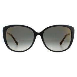 Lunettes De Soleil Jimmy Choo ALY/F/S AE2 FQ Miroir D&eacute;grad&eacute; Gris Dor&eacute; Noir
