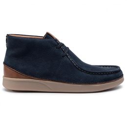 Clarks Oakland Mid Mens Blue Stiefel
