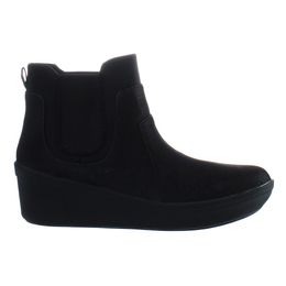 Clarks Schritt Rose Sonne Damen schwarze Stiefel