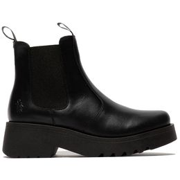 Fly London MEDI789, Damen Chelsea-Stiefel, Schwarz