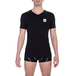 Bikkembergs Schwarzes Baumwoll-T-Shirt