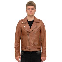 Klassische Herren-Bikerjacke aus Brando-Leder &ndash; Antalya