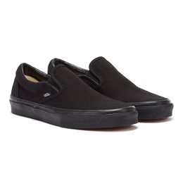 Vans Classic Slip-On Unisex True Schwarz Segeltuch Skate Trainer