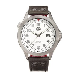 Shield Palau Montre de plong&eacute;e pour homme avec bracelet en cuir et date