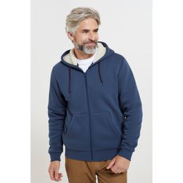 Mountain Warehouse - "Dalton" Hoodie mit durchgehendem Rei&szlig;verschluss mit Borg gef&uuml;ttert f&uuml;r Herren (Marineblau)