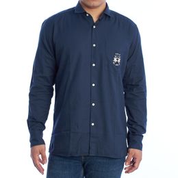 La Martina Oxford Langarmhemd YMC008-OX077 Herren