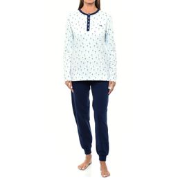 KLP2 Damen-Winterpyjama mit langen &Auml;rmeln und Pl&uuml;sch