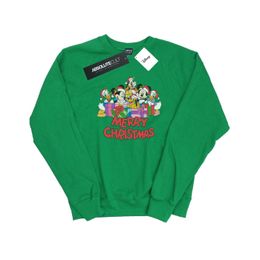 Disney - "Mickey Mouse And Friends Christmas" Sweatshirt f&uuml;r Damen (Irisch-Gr&uuml;n)