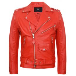 Brando Biker Rock Motorradjacke aus Leder