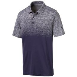 Puma Evoknit Ombre Navy Performance Fit Herren Golf Polo Shirt 595106 03