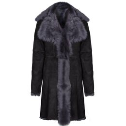 Damen-Trenchcoat aus Toscana-Schaffell-Wildleder-Tbilisi