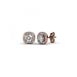 Cushy Ohrringe - Rose Gold und Kristall