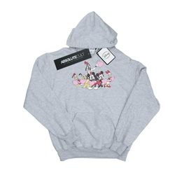 Disney - "Mickey Mouse Love Friends" Kapuzenpullover f&uuml;r Herren (Grau)