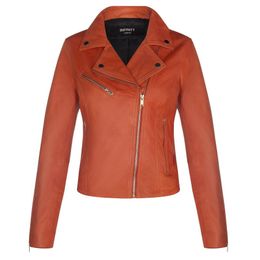 Klassische Damen-Brando-Bikerjacke aus Leder in Loughton