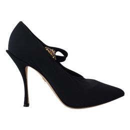 Dolce & Gabbana Dolce & Gabbana Schwarze Socken Stretch Kristall Pumps Damen Schuhe