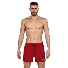 MUNICH Kurzer Herren-Badeanzug mit Mesh-Futter MUHARBOURRED01