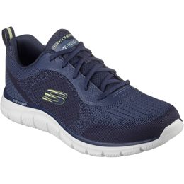Skechers Track Glendor Herren Sneaker aus Polyester in Marineblau/Limettengr&uuml;n