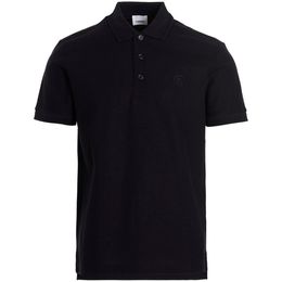 Burberry Branded Circle Logo Kohle Blau Polo Shirt