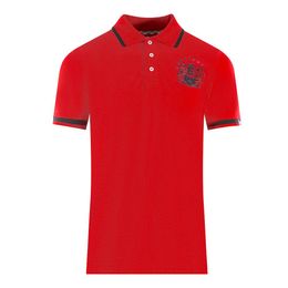 Aquascutum Aldis Rotes Poloshirt mit Spitze