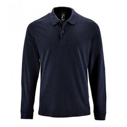 SOLS Mens Perfect Langarm-Pique-Poloshirt (French Navy)