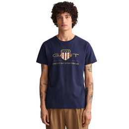 Gant | Herren T-Shirt mit Rundhalsausschnitt Archive Shield