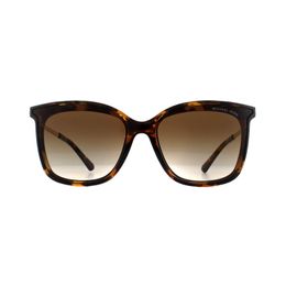 Michael Kors Square Womens Dark Tortoise Smoke Gradient de soleil Lunettes de soleil