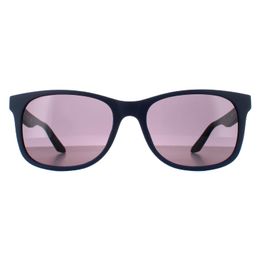 Dragon Rectangle Mens Matte Navy Lumalens Smoke Eden