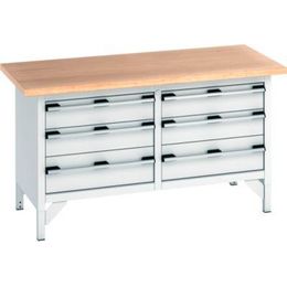 Bott cubio Kastenwerkbank mit 6 Schubladen