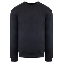 Emporio Armani Herren gewaschener schwarzer Pullover